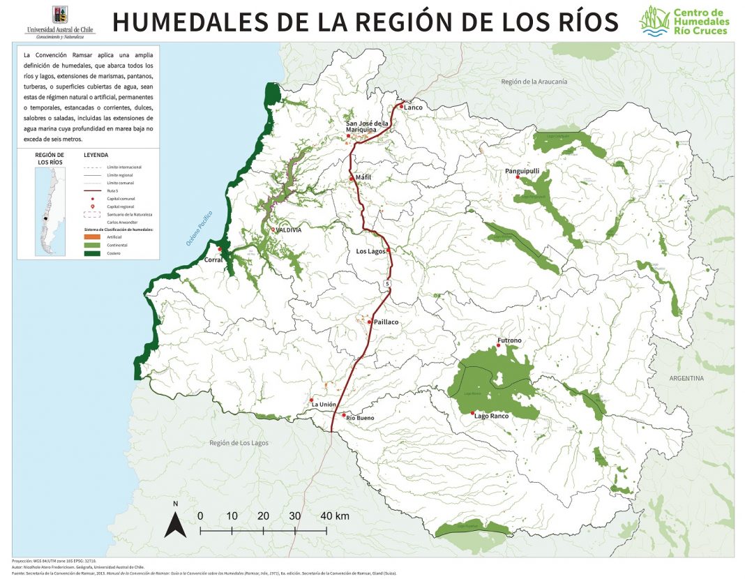 Elaboran primer mapa referencial de humedales de Los Ríos