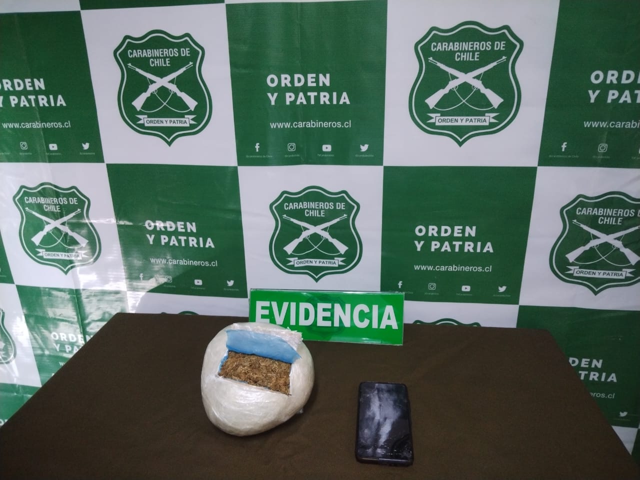 Carabineros del 0S7 decomisó mas de medio kilo de marihuana en control carretero