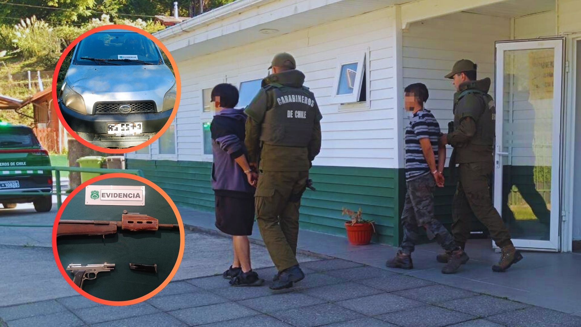 Carabineros Detiene A Dos Sujetos Con Armas Y Vehículo Robado En