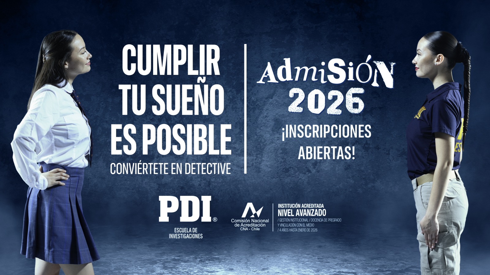 PDI abre nuevo proceso de postulación para Oficial Policial